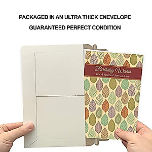 Happy Birthday Card For Son-In-Law | Made in America | Eco-Friendly | Thick Card Stock with Premium Envelope 5in x 7.75in | Packaged in Protective Mailer | Prime Greetings