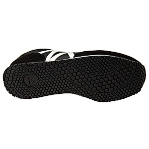 A | X ARMANI EXCHANGE Men's Lace Up Logo Sneaker, Black + White, 11