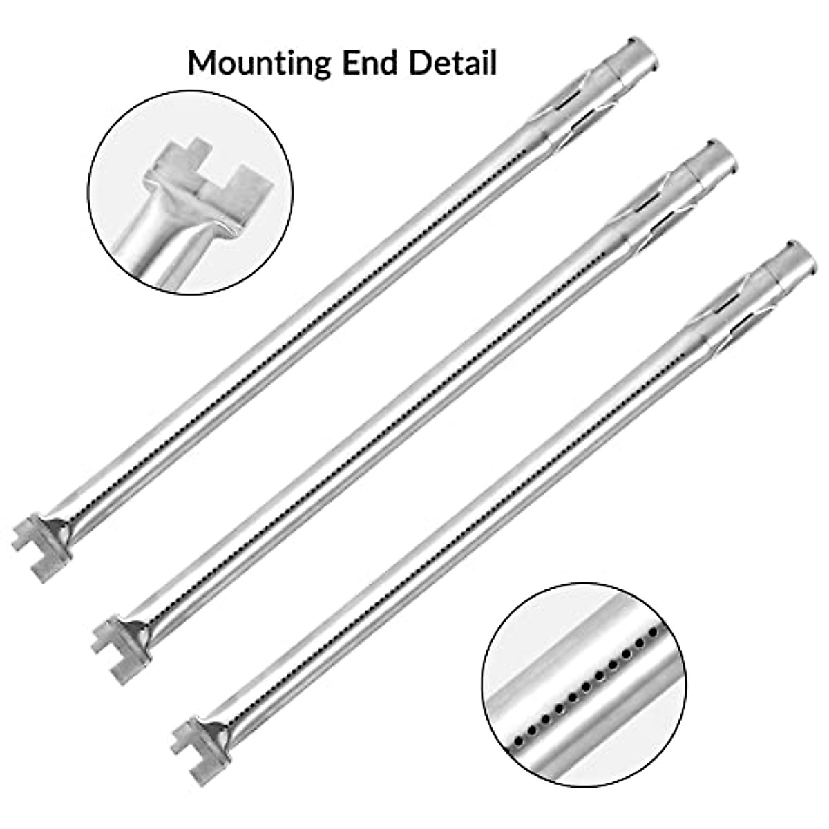 SHINESTAR 62752 Grill Burner Replacement for Weber Genesis E-310, Genesis 300 Series (with Front Control), Durable Stainless Steel, 19.5-Inch Long