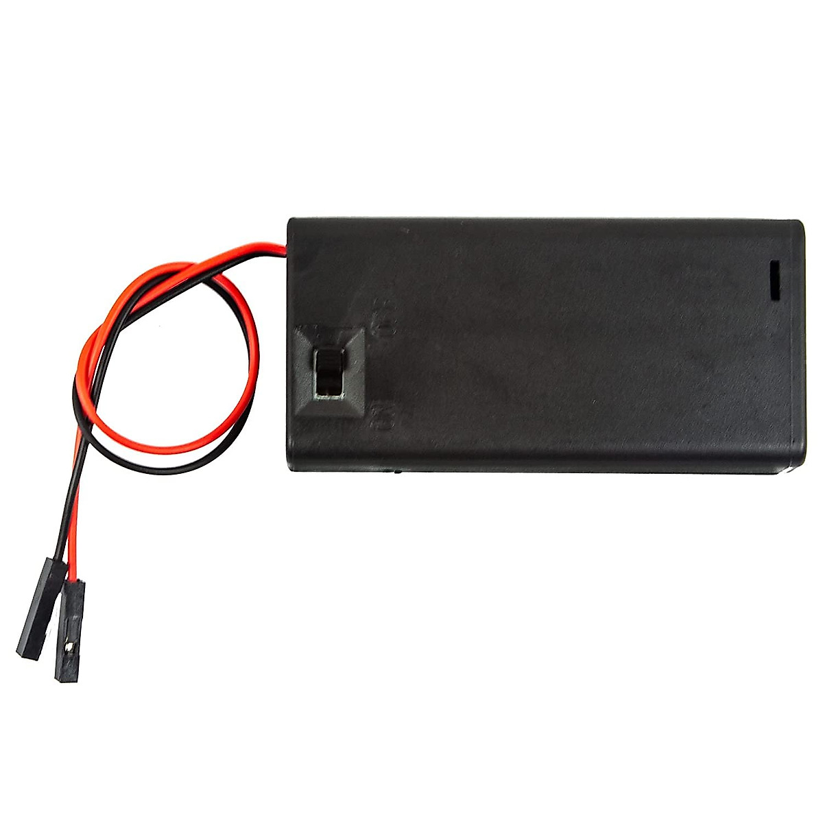 crazydiodes 2pcs Battery Holder 2 Slots aa 1.5v Total 3v Battery Box with Female Pin Header On Off Switch
