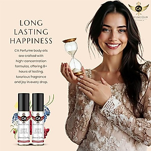 CA Perfume Impression of Light Blue For Women Replica Fragrance Body Oil Dupes Alcohol-Free Essential Aromatherapy Sample Travel Size Concentrated Long Lasting Attar Roll-On 0.3 Fl Oz/10ml