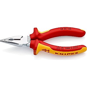 08 26 145 SB Needle-Nose Combination Pliers 5, 71" VDE-Tested In Blister Packaging