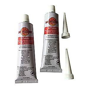 2 Pack LavaLock BBQ Sealer Hi Temp RTV 650 Smoker Grade Adhesive Red Food Safe