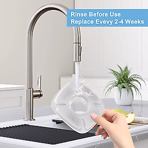 Bravelk Cat Water Fountain Filter, 16 Pack Replacement Filters & 16 Pack Replacement Pre-Filter Sponges for 95oz/2.8L Automatic Pet Fountain Cat Water Fountain Dog Water Dispenser