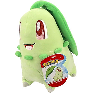 Pokémon 8" Chikorita Plush Stuffed Animal Toy - Officially Licensed - Great Gift for Kids