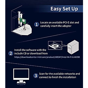 Teday 10DB Antennas WiFi 6E PCIE Adapter Intel AX210 Bluetooth 5.3 Wireless 5374Mbps 2 in 1 Tri Band 2.4G/5G/6Ghz WiFi 6 Network Card for PC Desktop Windows 10 11