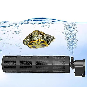 660 GPH Submersible Aquarium Internal Filter Pump for (Up to 220 Gallon) Fish and Turtle Tank and Pond with Chemical, Physical, and Biological Filtration