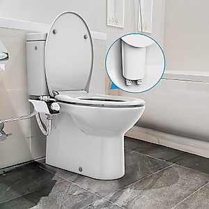 Uneeruiqy Bidet Attachment for Toilet Non-Electric Cold Water Bidet Toilet Seat Attachment Fresh Water Spray with Parts Tools for Deep Cleaning