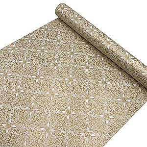 Yifely 45x300cm Retro Vines Self Adhesive Plastic Shelf Drawer Liner Moisture Proof Storage Mat