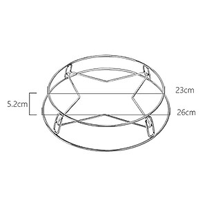 1PC Stainless Steel Pan Pot Holder Round Potholder Metal Pan Holder Rack for Milk Pot Holder Cooking Home Kitchen Restaurant