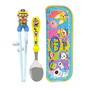 Children Cheater Training Chopsticks & Spoon set Penguin