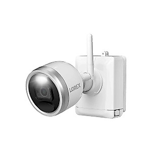 Lorex U222AA 1080p HD Wire-Free Security Camera, 60ft Night Vision, 140 FoV, Ultra-Wide Angle Lens, 2-Way Talk, Person Detection, White (Renewed)