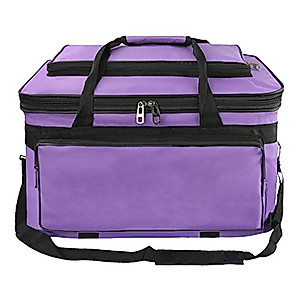 Large Fundamentals Art & Crafts Supplies Organizer Bag Padded Tote Adjustable Shoulder Bag Foldable Essentials Art Storage Cargo Carry Case for Brush Markers Pencils Sketchbook Watercolors Art Palette