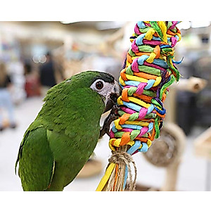 Rainbow Weave Shreddable Parrot Toy (Choose a Size) (Large)