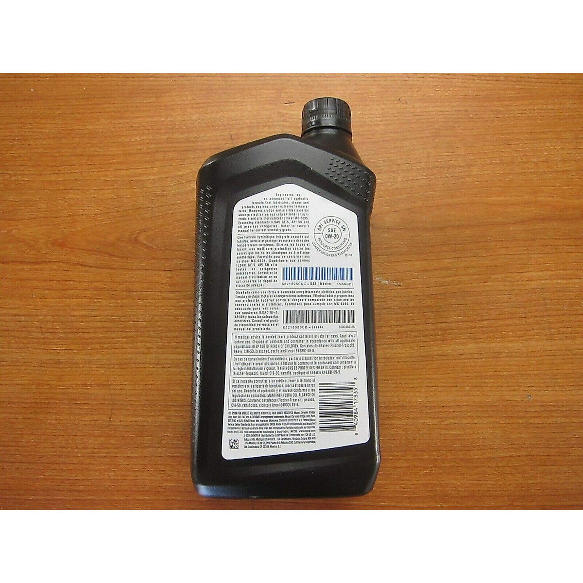 Dodge Durango 3.6L 6 Qts. 0W-20 Maxpro+ Synthetic Oil & Mopar Filter