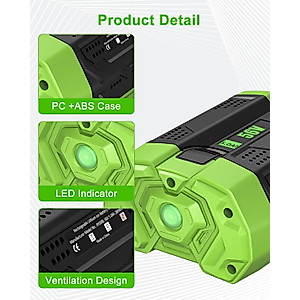 ULATI 56V 5.0Ah Replacement for EGO Battery Compatible with EGO 56V Batttery BA2800 BA4200 BA1400 Replacement Battery Compatible with EGO 56V Power Tools Lawn Mower Leaf Blower Chainsaw (Black)