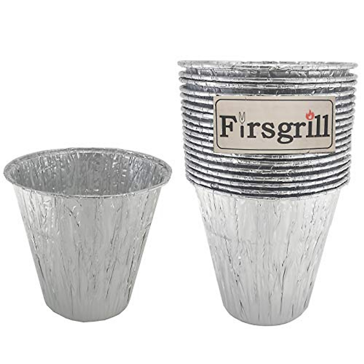 (18-Pack) 6" High Professional Liners Compatible with Pit Boss Wood Pellet Grills 67292 Foil Tray, Oklahoma Joe's 9518545P06 Grease Bucket Liner Rec Tec Bigger Grease Bucket & Smoker Liners