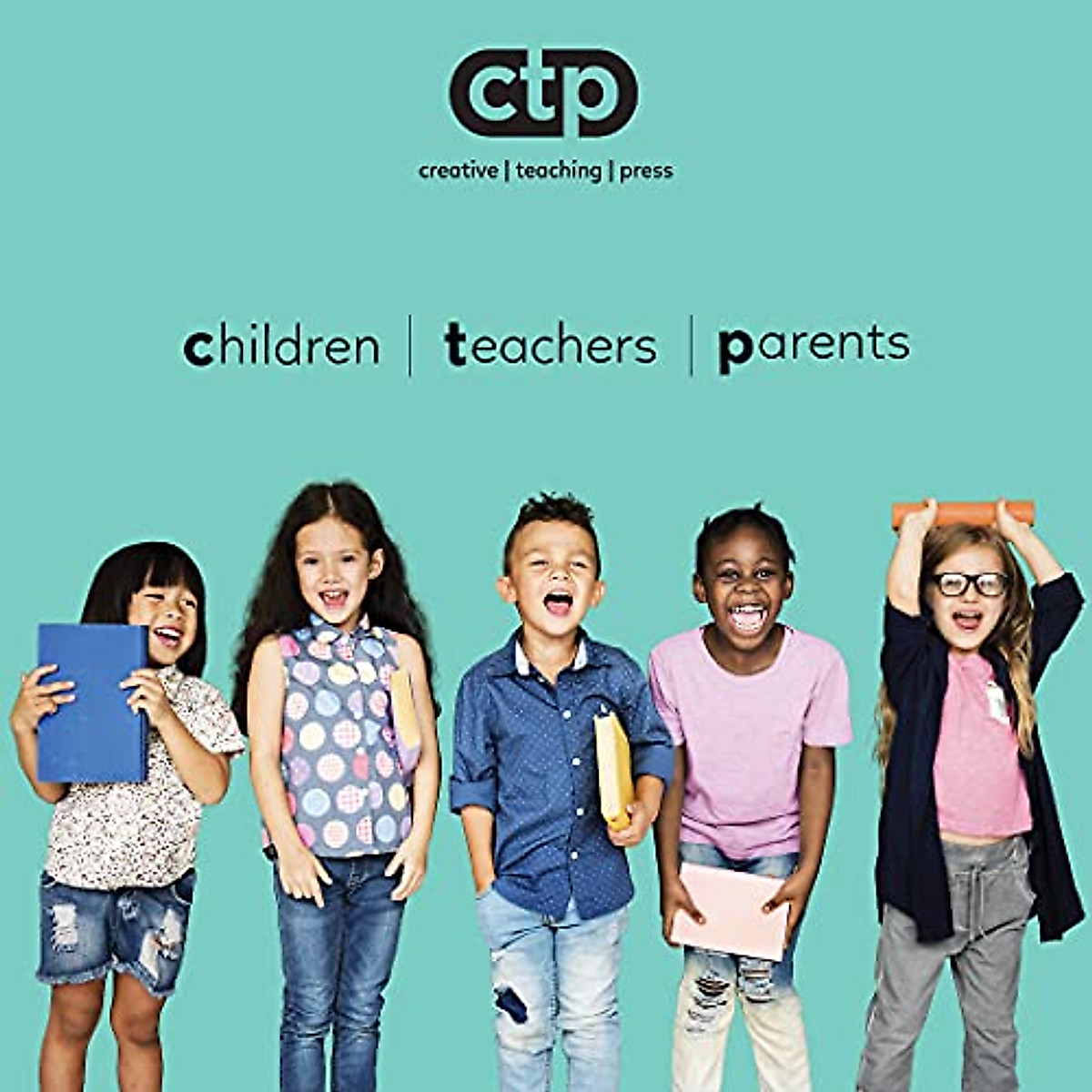 Creative Teaching Press Cupcake Accents for Bulletin Boards & Classrooms, CTP 10” Jumbo Designer Cutouts, 12-Piece Set, Multicolor