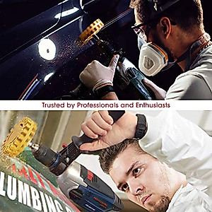 Horus Works Eraser Wheel Decal Remover - Sticker and Adhesive Removal Rubber Disk with Power Drill Attachment - Remove Vinyl Decals with Ease - Will Not Scratch Paint or Glass - Proudly Made