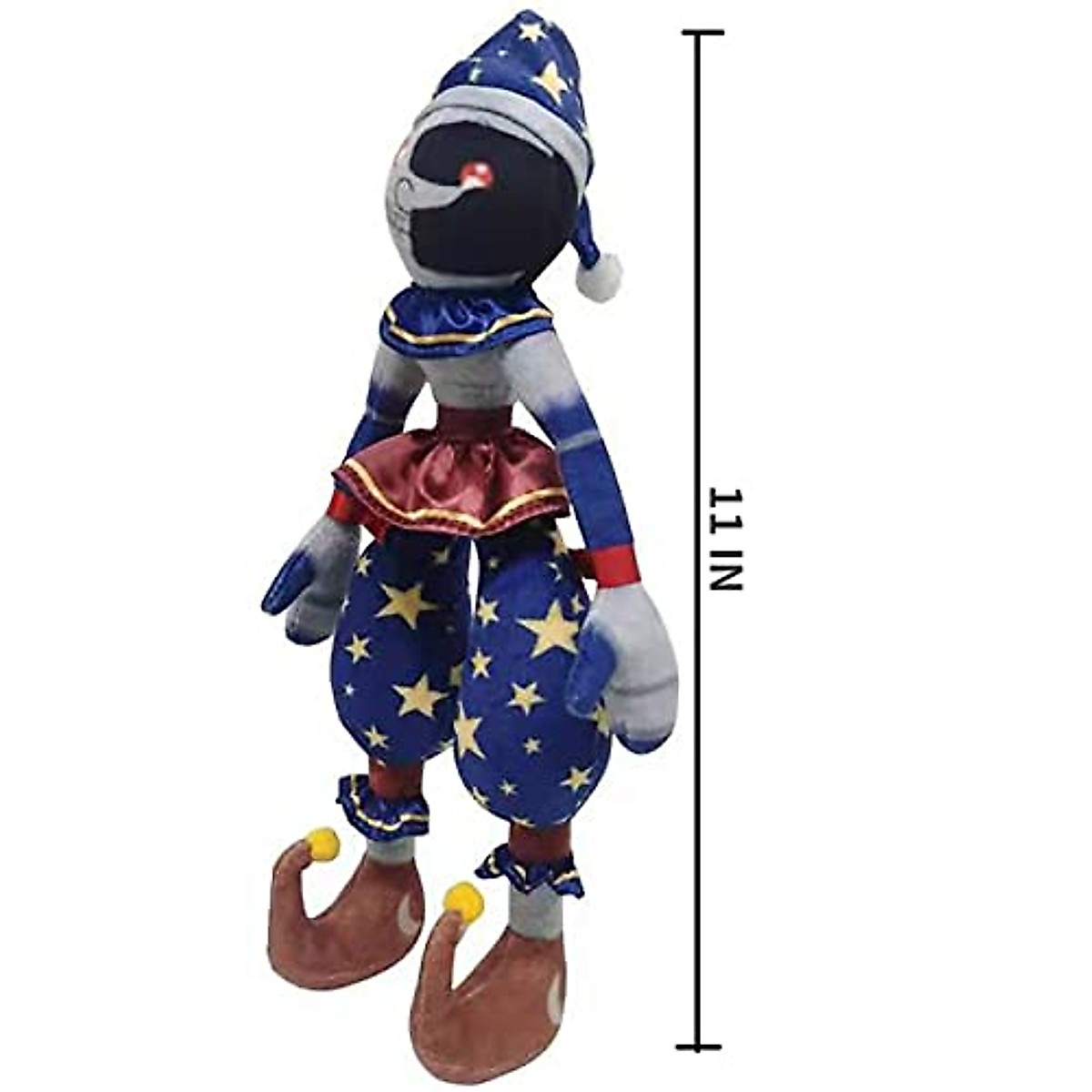 ULTHOOL Sun Moondrop Plush, FNAF Security Breach Clown Figure, 2Pcs 11in Sundrop Moondrop Plushies Toy for Kids and Game Fans Gift (Sun&Moon Clown 2pcs)
