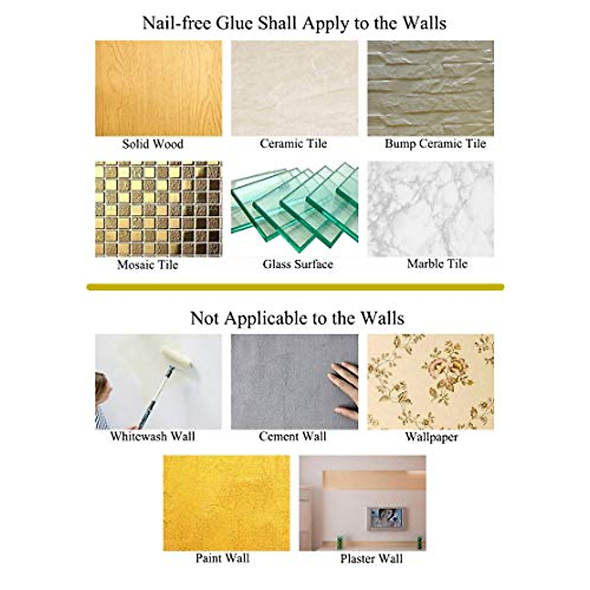 Brushed Gold Shower Shelf Adhesive or Drilling Shower Caddy Bathroom Cosmetic Shelf with Hooks