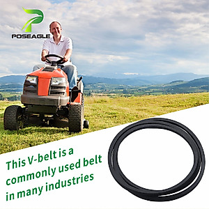 POSEAGLE 2 PCS 75-9010 Drive Belt 3/8x29 inch Replaces Toro 75-9010 Toro Belt, Toro Belt 75-9010, Oregon 75-225, 265-838, Rotary 12687, Toro Powerlite Belt for Toro CCR Powerlite Snow Blowers