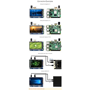 XYGStudy 3.2inch HDMI IPS LCD Display (H) Resolution 480×800 Adjustable Brightness Backlight No Touch Panel Supports Raspberry Pi Jetson Nano Windows 11/10 / 8.1/8 / 7 PC