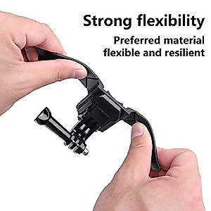 Helmet Chin Mount Motorcycle Helmet Strap Bracket Sports Camera Riding Fixing Accessory for 9/8/7/6/5 Helmet Chin Mount Action Camera Accessories