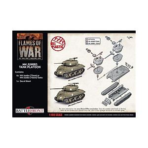Battlefront Miniatures Flames of War WW2: M4 Jumbo Tank Platoon