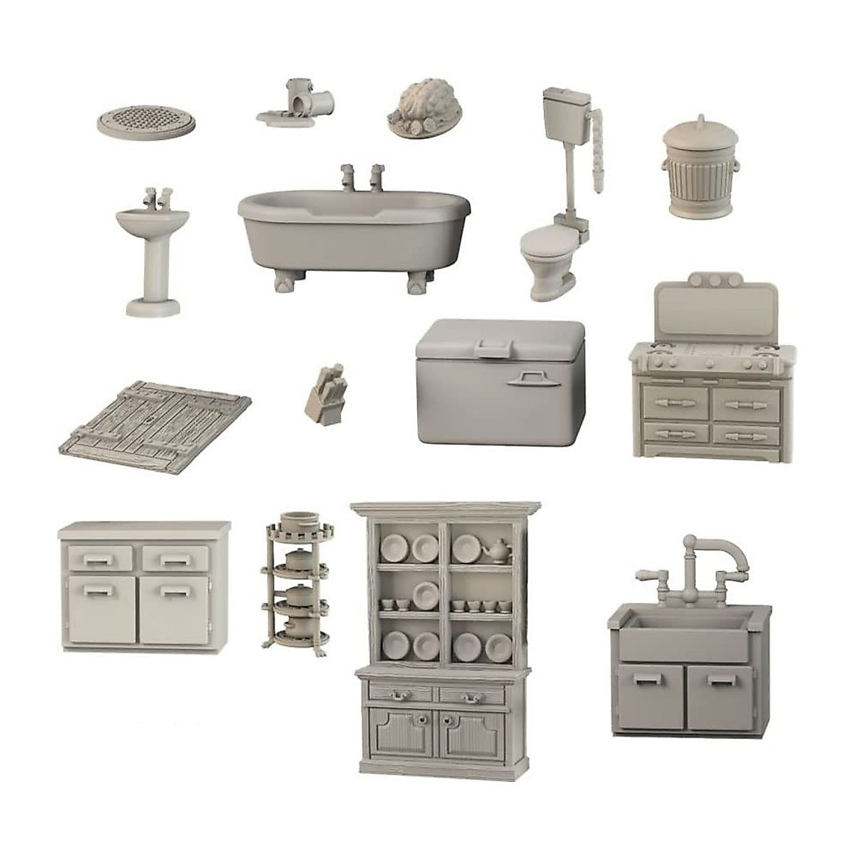 TerrainCrate: Bathroom & Kitchen Miniatures