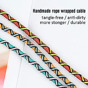 URIZONS 3.5 Jack Wired Earphones Teens Braided Headphones - with Microphone High Definition in-Ear Sports Headset for iPhone Samsung Laptop (Green)