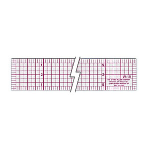 Westcott 8ths Graph Ruler, 1 x 6", Transparent (W-10)