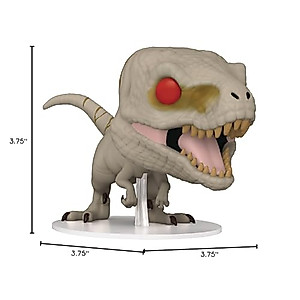 POP Jurassic World Dominion - Atrociraptor (Ghost) Funko Vinyl Figure (Bundled with Compatible Box Protector Case), Multicolor, 3.75 inches