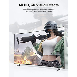 oldboytech HDMI Extension Cable 1FT, 4K HDMI Extender Male to Female Cable, Nylon Braided 2.0 hdmi Extender Cable Supports 3D, Full HD,2160p,Compatible with Roku Fire Stick,for PS4,for HDTV, Monitor