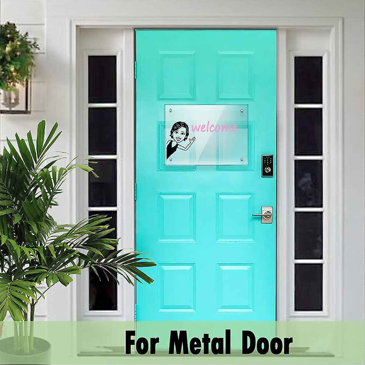 Acrylic Note Board Refrigerator Dry Erase Board Magnetic Clear 15”x11" Includes 4 Dry Erase Markers