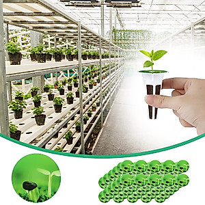 120pcs Plant Grow Stickers Compatible with AeroGarden Seed Pod, Grow Baskets Labels Hydroponic Plant Label for Seedlings Garden Pods for Labeling Plants and Recording Plant Growth (Round, Flower)