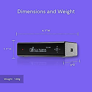 Teradek Vidiu X Ultra-Slim HD Live Streaming Encoder, Stream Live 1080p Video on Facebook, YouTube and More with Network Bonding and H.264 Compression, HDMI, RTMP(S), USB-C Power Input