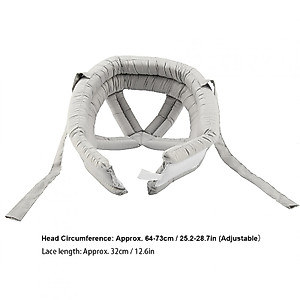 Elderly Protective Hat Anti-Fall Head Helmet Head for Elderly Falls Protective Hat Elder Head Safety Helmet for Elderly/Patient/Handicapped/Stroke Patients(Light Gray lace)