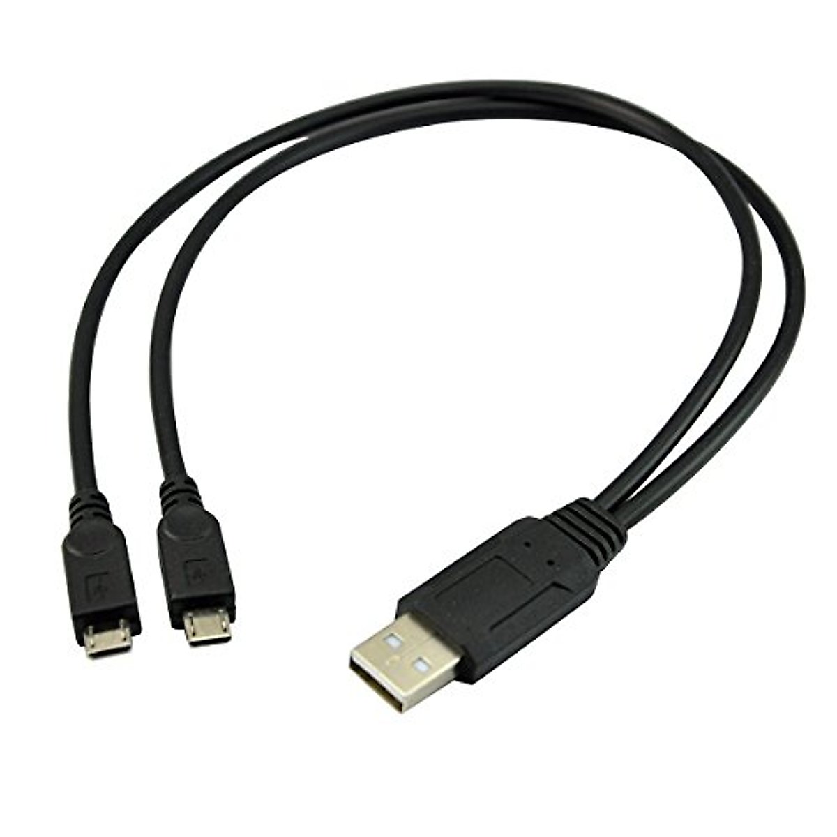 UCEC Dual Micro USB Splitter Charge Cable Power up to Two Micro USB Devices at Once from a Single USB Port (1pack)