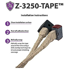 EMI Shielding Protection Cloth Tape - Ni/Cu/Polyester Taffeta Fabric w/Adhesive - Z-3250 Tape - 1" Wide & 60" Long (Nickel/Copper/Polyester Woven Fabric Cloth)