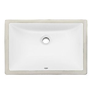 Ticor 20-1/2" Square White Porcelain Undermount Bathroom Vanity Sink Ceramic NEW