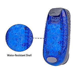 9 Pack Led Safety Light, Safety Light, High Visibility Strobe Running Lights Used for Bicycle, Walking Etc. Clip-On Running Lights Clip to Clothes Strap to Wrist, Bike Or Anywhere(Red/Blue/Green)