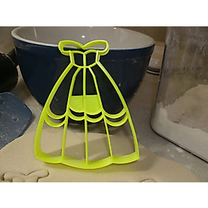 INSPIRED BY BELLE BEAUTY AND THE BEAST THEME PRINCESS DRESS COOKIE CUTTER MADE IN USA PR2908