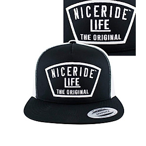 Grinder Classic Snapback Trucker Baseball Hat Black