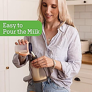 Haakaa Silicone Breastmilk Storage Bags Combo 9oz (5 Count)+ 4.4oz (5 Count), Reusable Leak Proof Breast Milk Storing Freezer Bags for Breastfeeding, BPA Free Food Grade Silicone