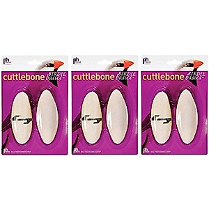 Prevue Pet Products Birdie Basics Cuttlebone, Small 4-5 Inch, 2 Bones Per Pack (3 Pack)