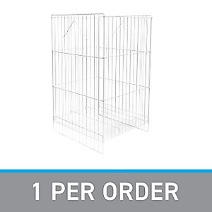 White Wire Dump Bin - 18" X 18" X 30"