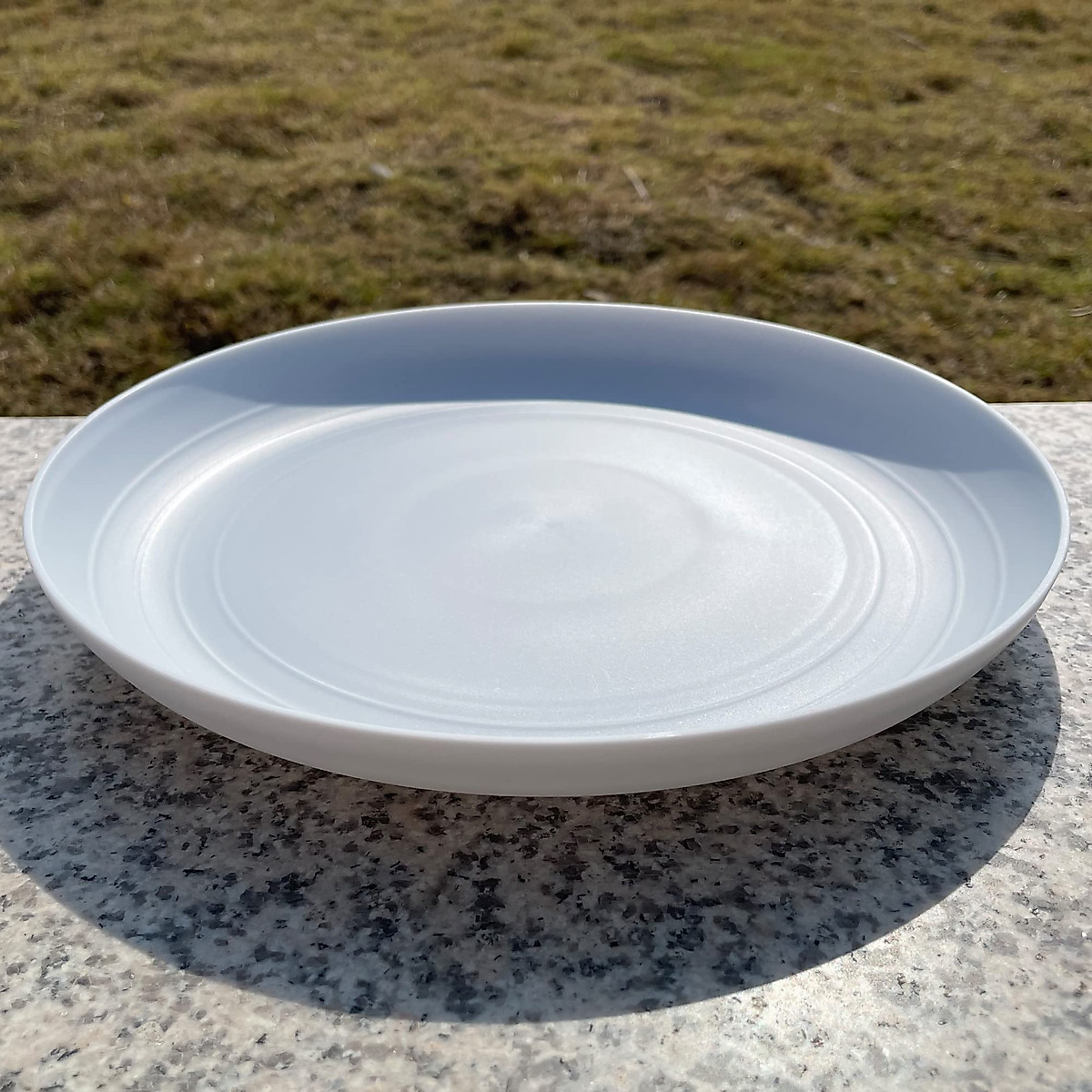 YUYUHUA Unbreakable Plastic Plates Reusable – Everyday Deep Dinner Plates 10 inch set of 6 – BPA Free Dishwasher Microwave Safe Hard Plates for Kitchen, Party, Camping, Outdoor