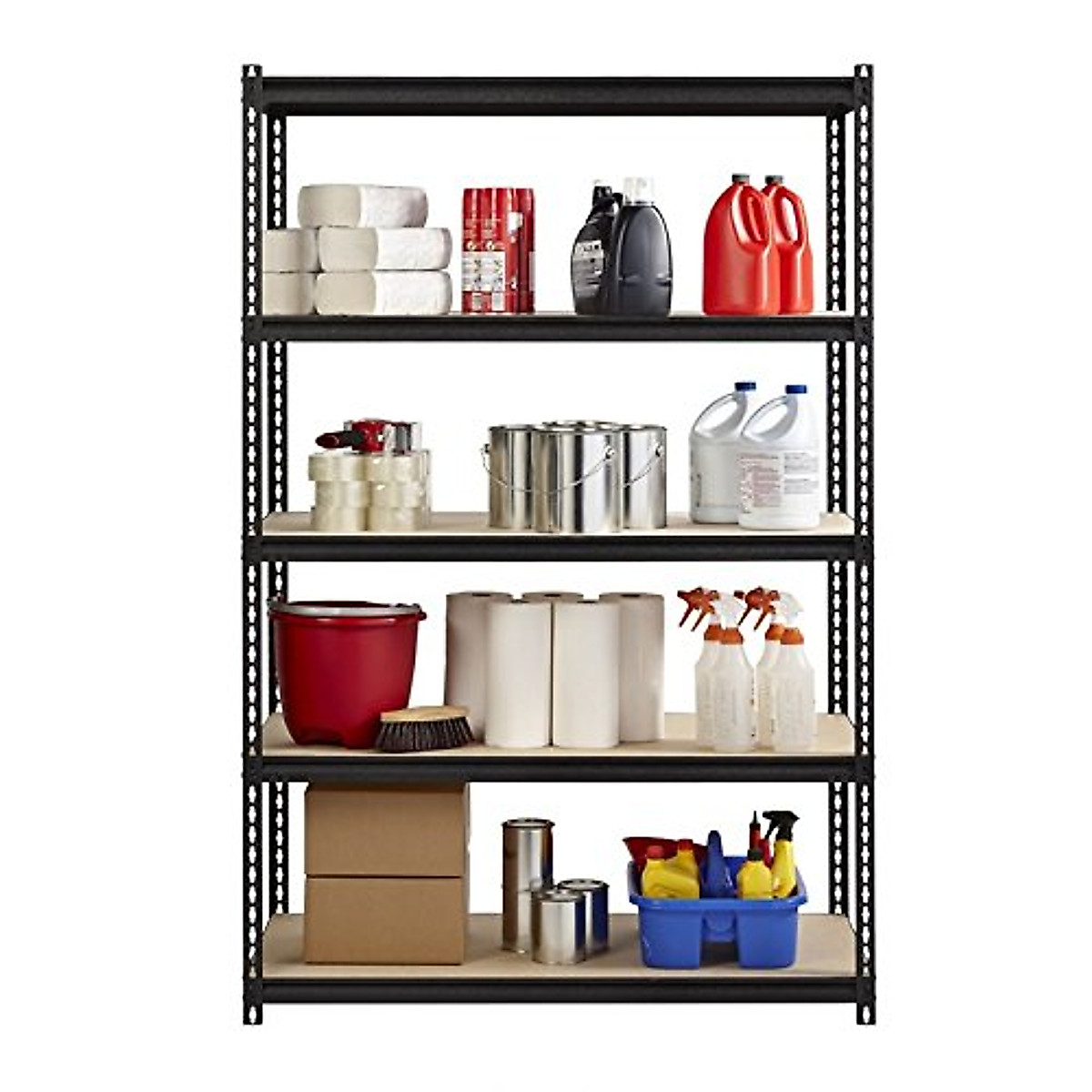 Hirsh 2,300 lb Capacity Iron Horse Shelving - 5 Compartment(s) - 72" Height x 48" Width x 24" Depth