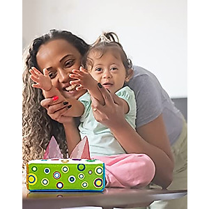 Lolakee Baby Tissue Box Magic Tissue Box Baby Toy Montesori Square Sensory Toys Pull Tissues Activities Gift with Soft Dance Scarves Juggling Scarfs for Toddler, Infants and Kids